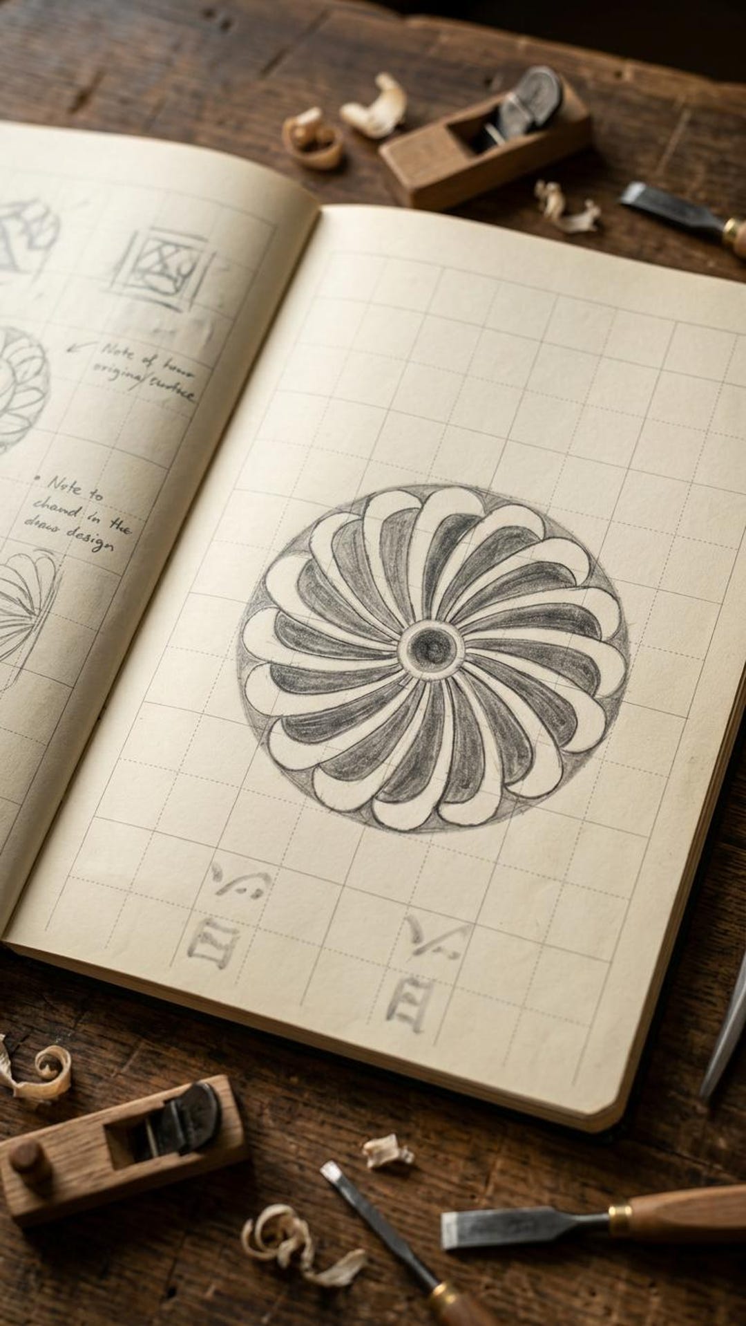 Japanese Family Crest Drawing (chigai Takanoha) With Carpenter's ...