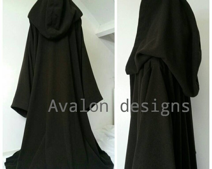 Ready to Ship : Black Woolen Hooded Cloak - Etsy