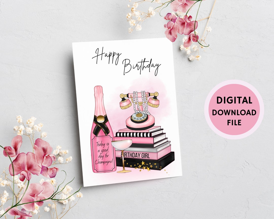 Printable Birthday Card Print at Home 7 X 5 - Etsy