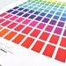 100 Colours Graphic Poster, Bright Colours, Rainbow Spectrum ...