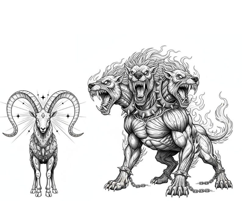 150+ Mythical Creature Procreate Stamps | Fantasy Brush Set (digital ...