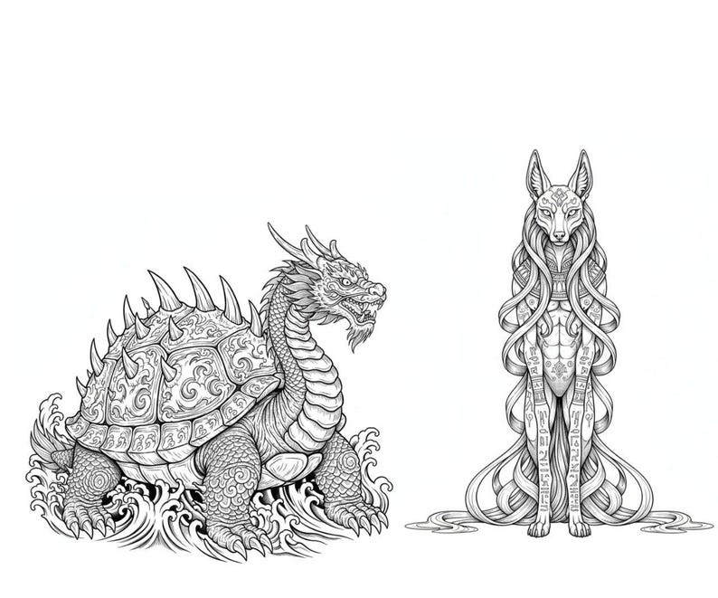 150+ Mythical Creature Procreate Stamps | Fantasy Brush Set (digital ...