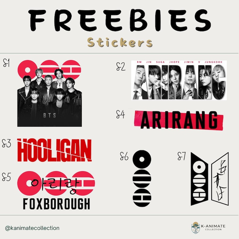 BTS World Tour 2026 Concert Freebies - ARIRANG Tour | Photocards ...
