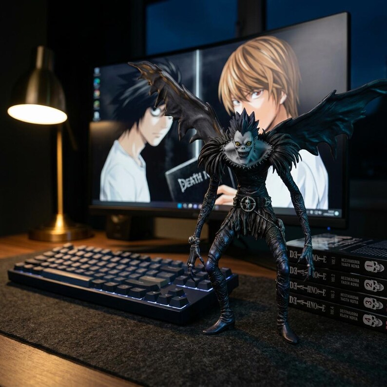 Death Note Ryuk Figure 24cm 3D Printed Resin Anime Statue | Shinigami ...