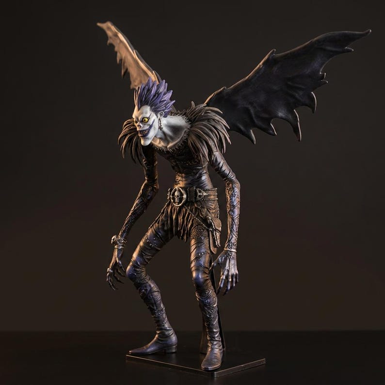 Death Note Ryuk Figure 24cm 3D Printed Resin Anime Statue | Shinigami ...