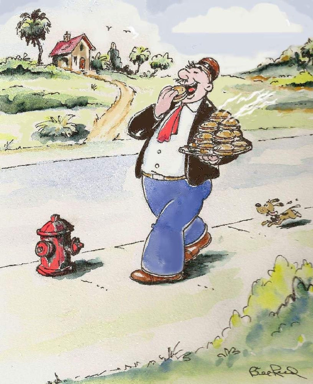 Wimpy Cartoon - Wimpy the Mooch 8" X 10" Photo Print. - Etsy