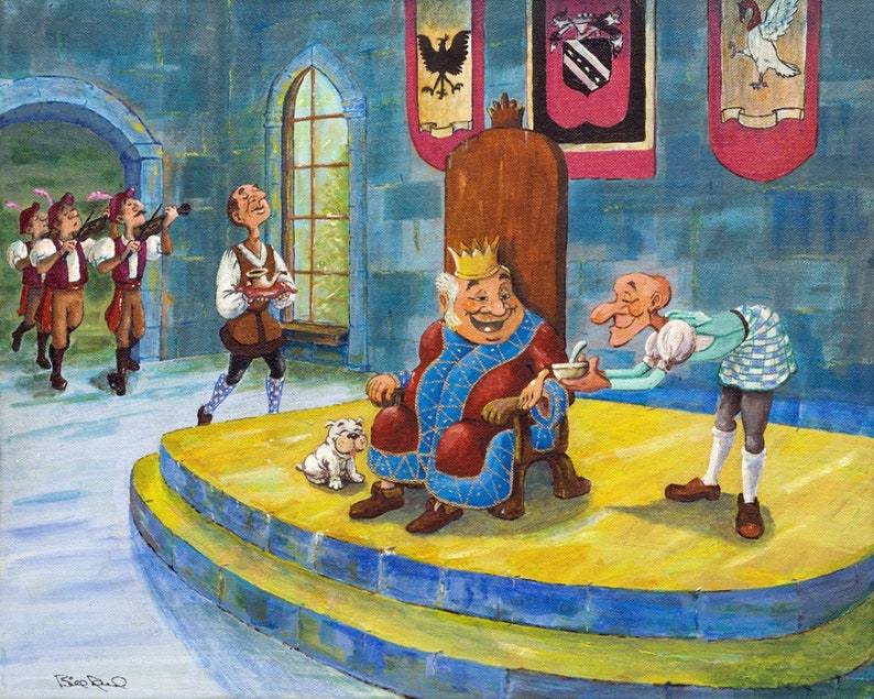 Old King Cole - Fine Photo Print of My Original Painting of the Famous ...
