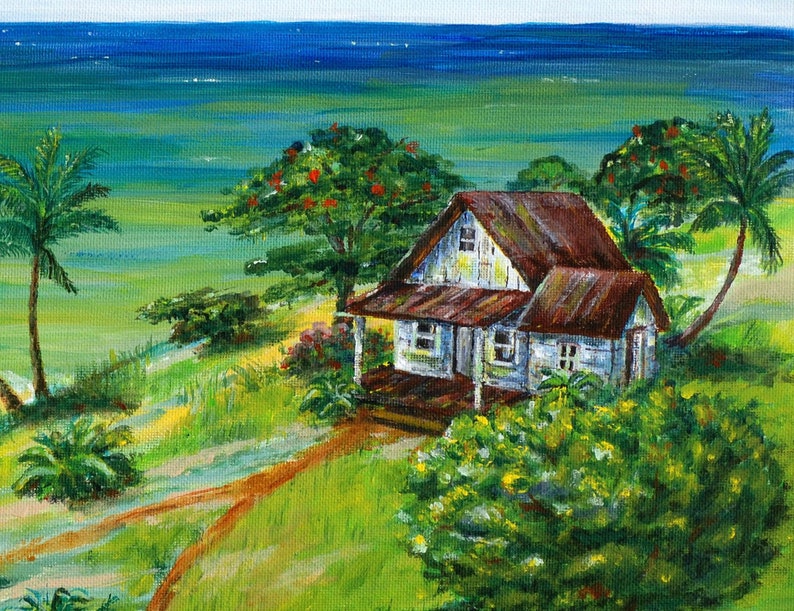 Island Shack - High Quality Photo Print, Hawaiian Shack, Hawaiian Beach ...