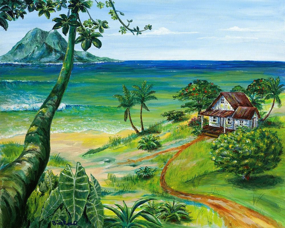 Island Shack - High Quality Photo Print, Hawaiian Shack, Hawaiian Beach ...