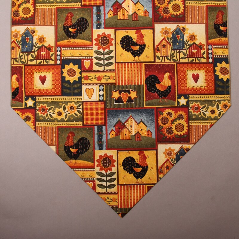 Rooster Table Runner - Etsy
