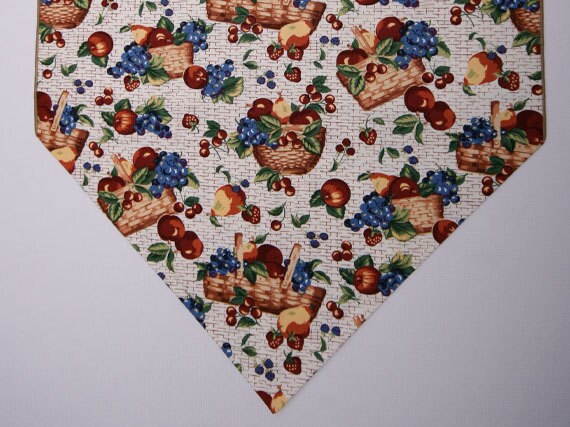 Fruit Baskets Table Runner Longaberger Baskets Table Runner | Etsy