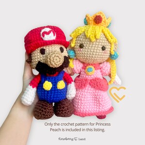 Princess Peach PDF Crochet Pattern - Instant Download - Amigurumi Plush ...