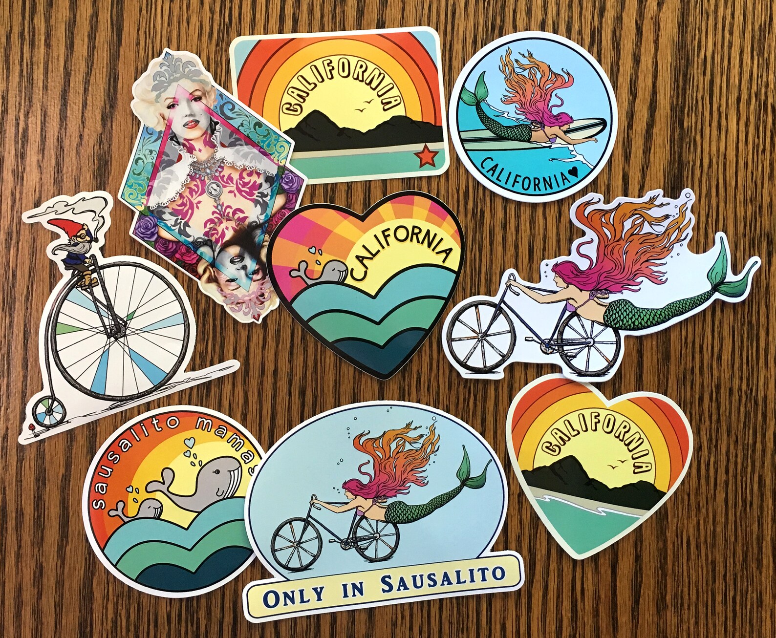 California Love Sticker Beach Whale Decal Beach Sticker - Etsy