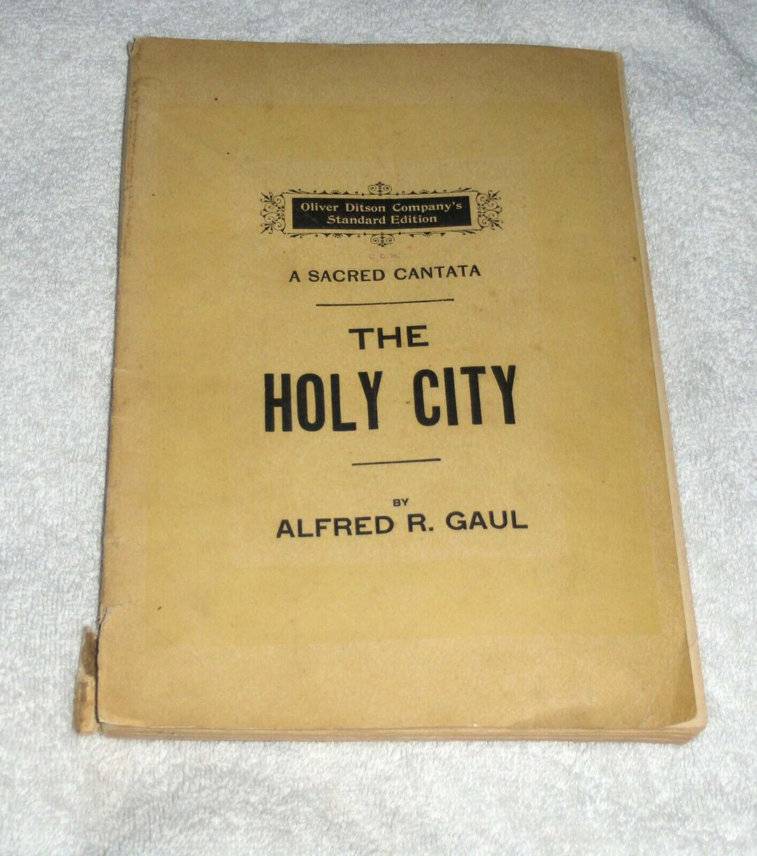 Antique Oliver Ditson Company Piano Music Paperback Book A Sacred ...