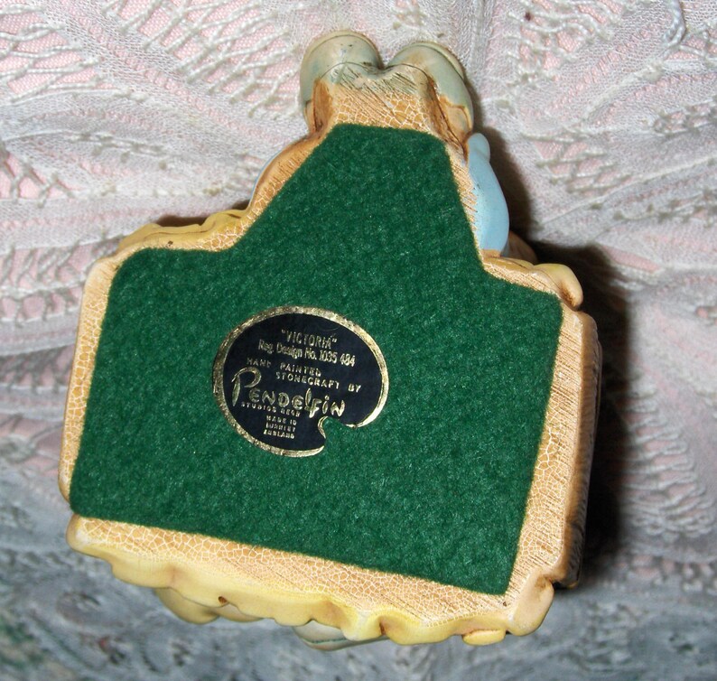 Vintage Pendelfin Victoria Bunny & Baby Bear Figurine Hand Painted ...