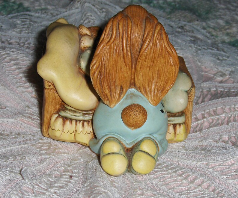 Vintage Pendelfin Victoria Bunny & Baby Bear Figurine Hand Painted ...