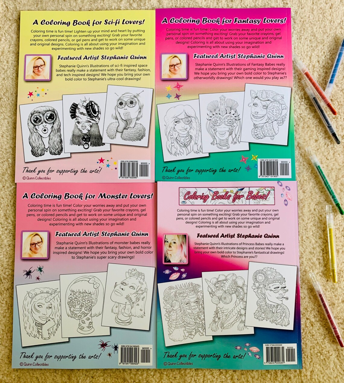 Complete Coloring Book Set 4 Books Included | Etsy