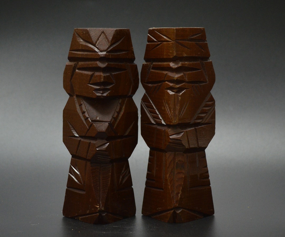 Asian Art Vintage and Antique Japanese Wooden Hokkaido Statue Ainu ...