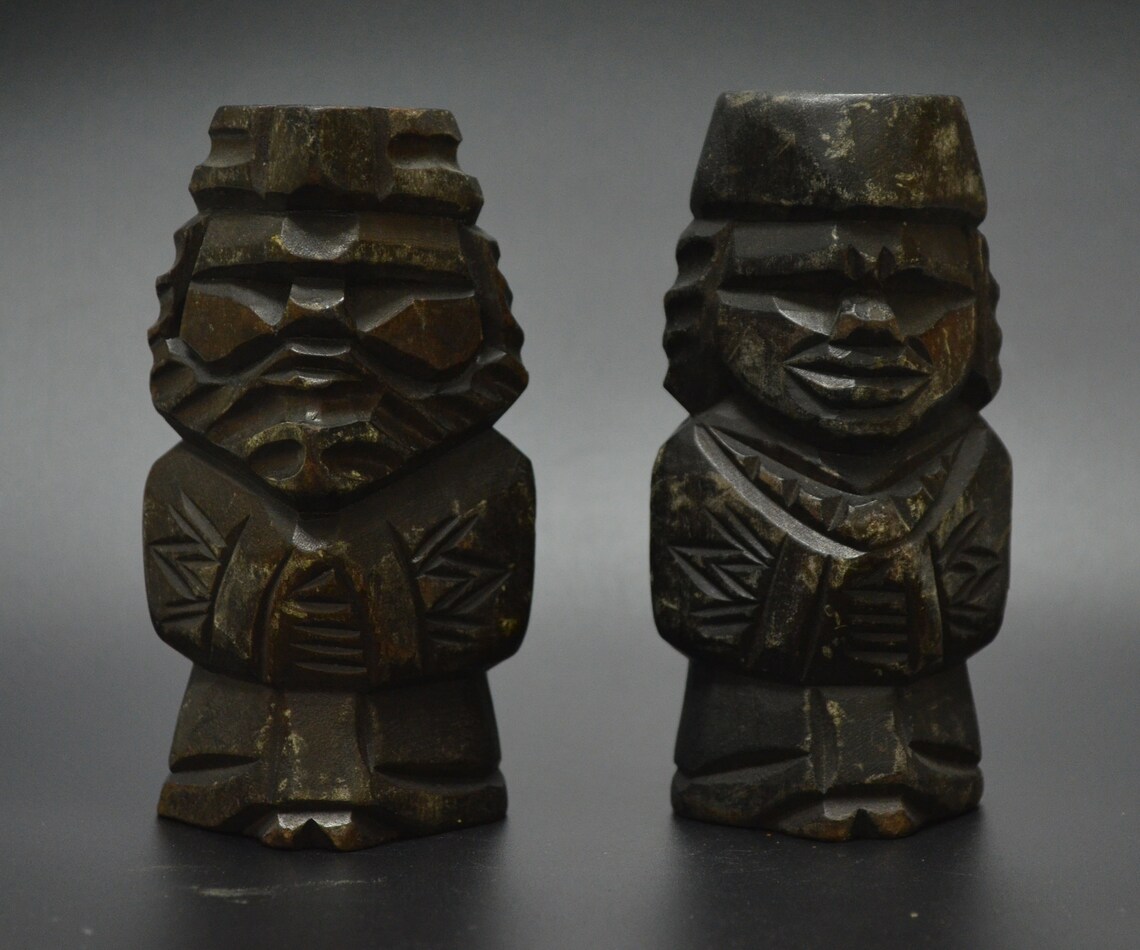 Asian Art Vintage and Antique Japanese Wooden Hokkaido Statue Ainu ...