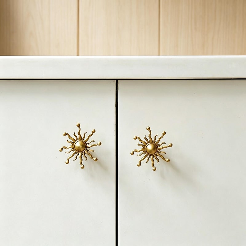 Sun Moon Cabinet Handle - Etsy