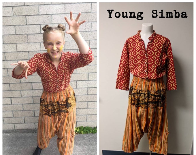 Upcycled Young Simba Lion Costume Lion King Theatre Production Includes ...