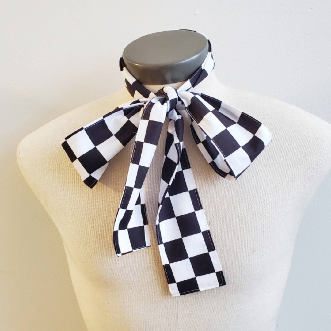 Upcycled Steampunk Clothing, Mad Hatter Bow Tie, Black and White ...