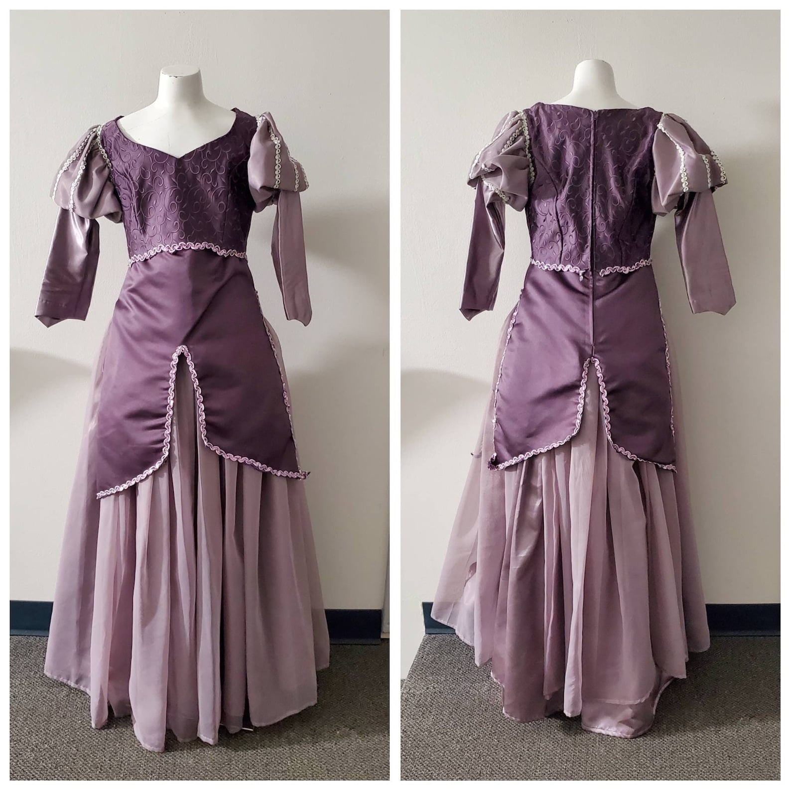 Vintage Dance Costume, Purple Dance Costume, Edwardian Style Dusty ...