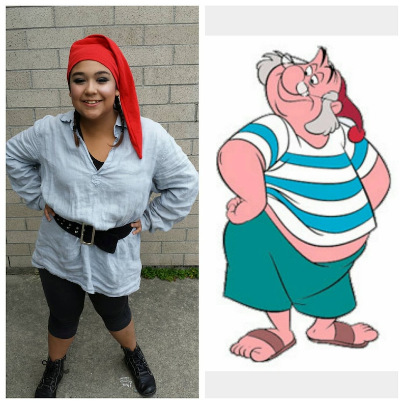 Upcycled Peter Pan Costume, Mr. Smee Pirate Costume (hand Dyed Blue ...