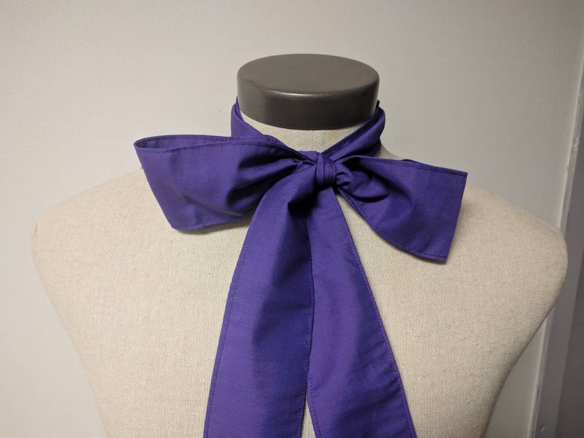 Upcycled Steampunk Clothing, Joker Bow Tie - Handmade Purple Cotton Bow ...