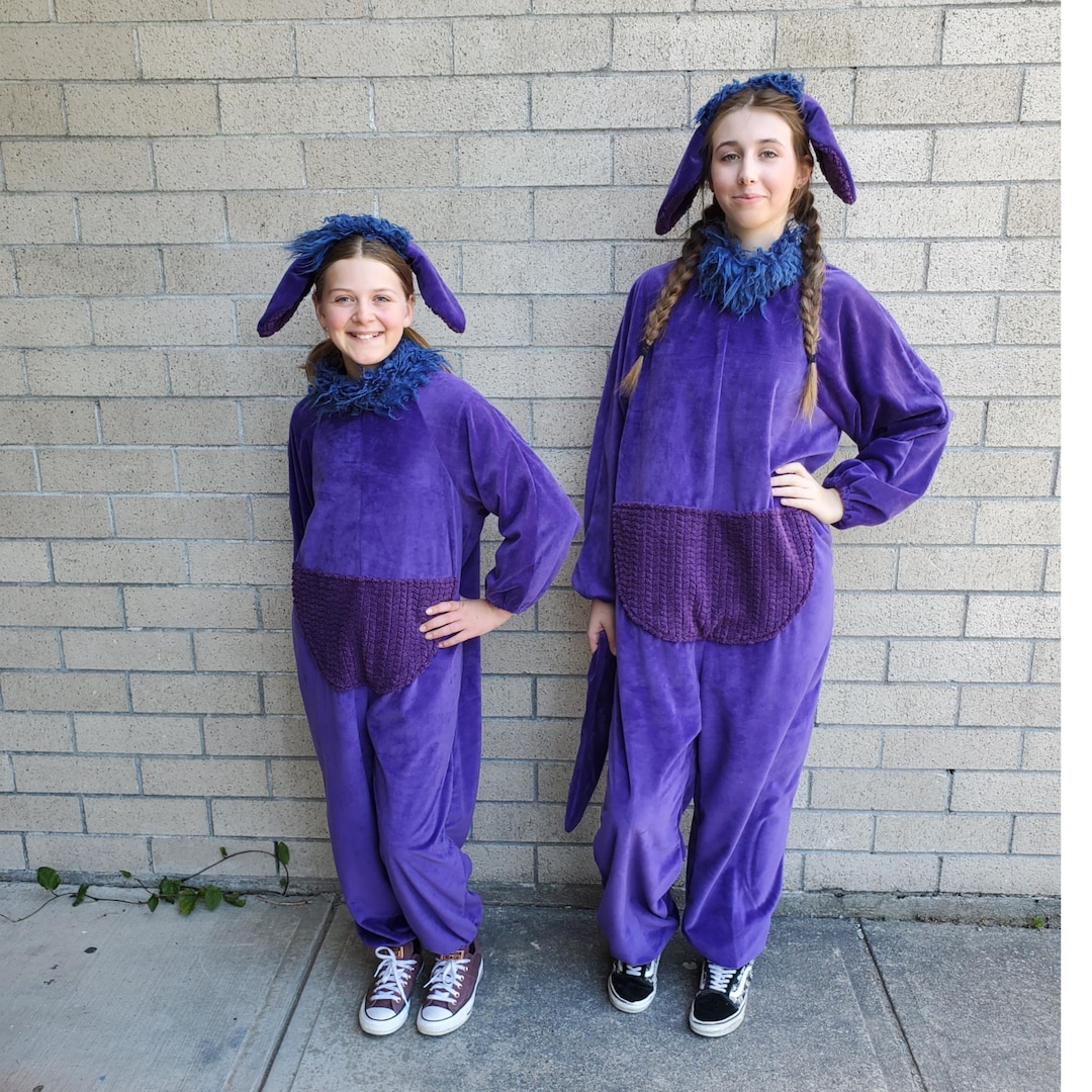 Upcycled Kangaroo Costume, Sour Kangaroo Seussical Purple Jumpsuit With ...