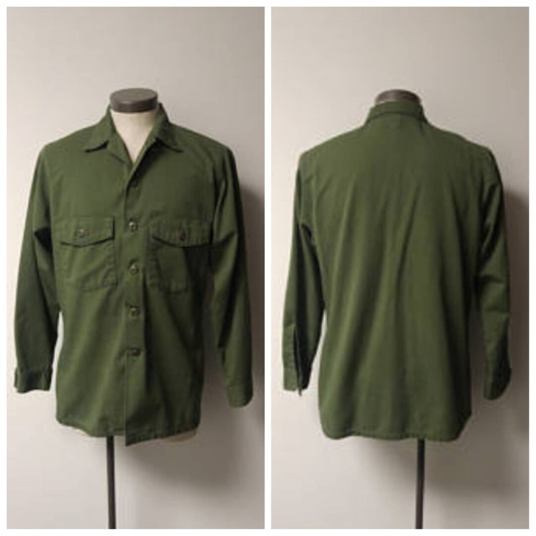 Vintage Clothing, Vintage Mens Combat Jacket, Mens Green Jacket, Cotton ...