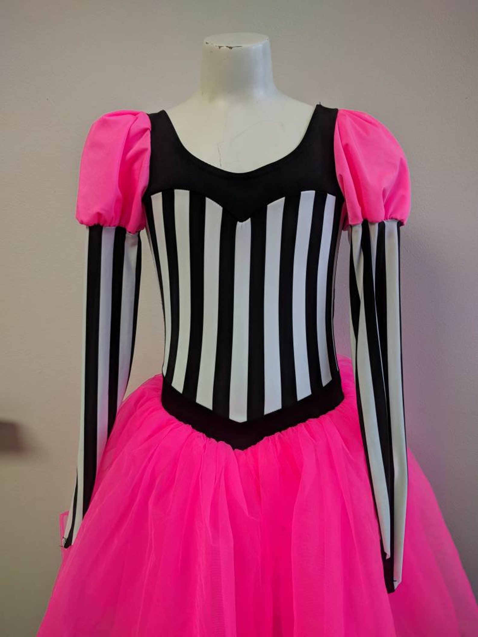 Vintage Dance Costume Vintage Neon Pink Dance Costume with | Etsy
