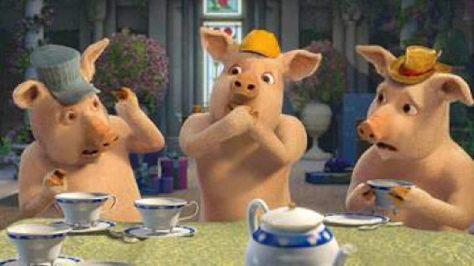 Upcycled Shrek the Musical Three Little Pigs Costume Pink - Etsy