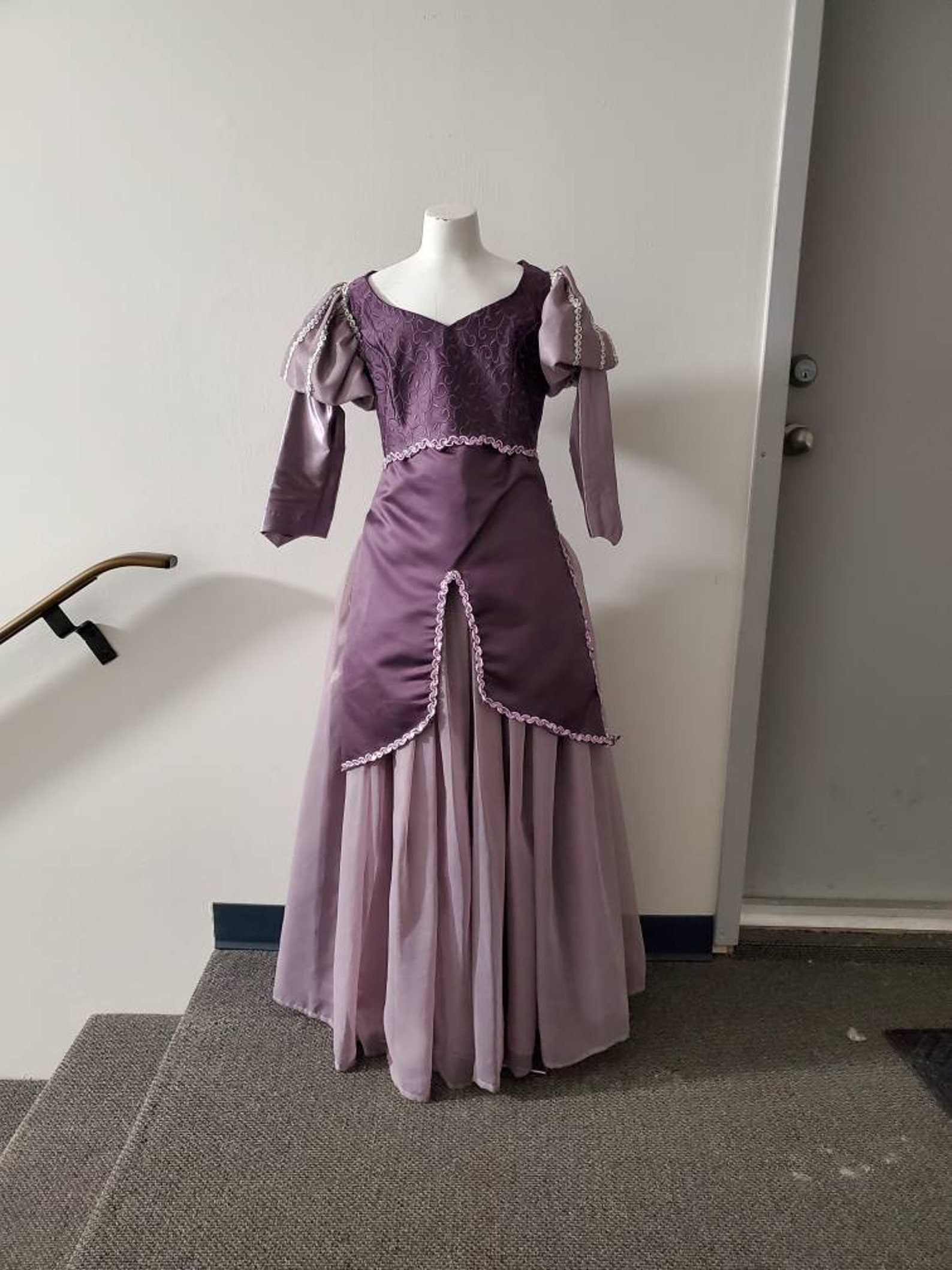 Vintage Dance Costume, Purple Dance Costume, Edwardian Style Dusty ...