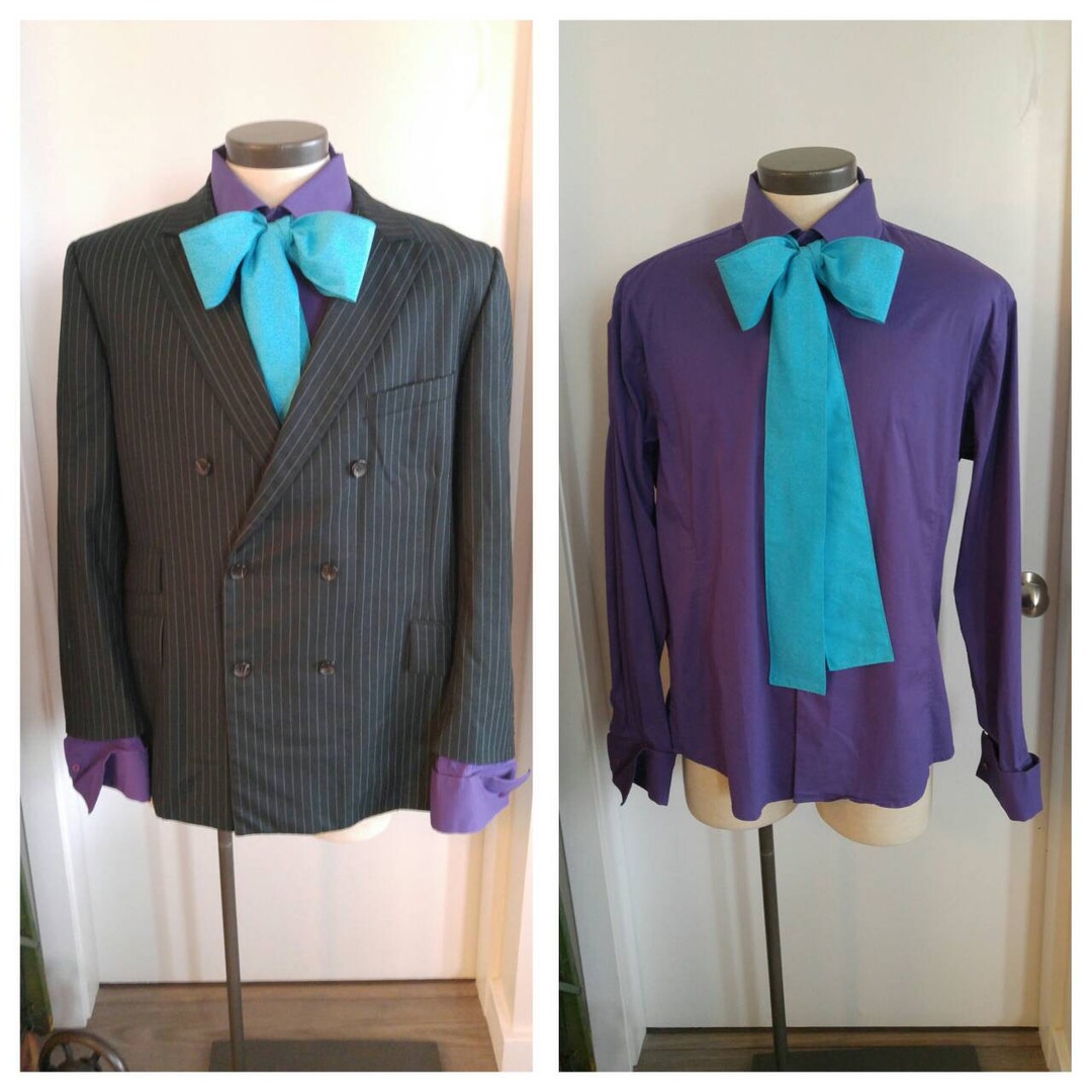 Upcycled Steampunk Clothing, Joker Costume Wool Jacket Pin Stripes ...