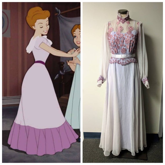 Items similar to Upcycled Peter Pan Costume, Mrs Darling Vintage Gown ...