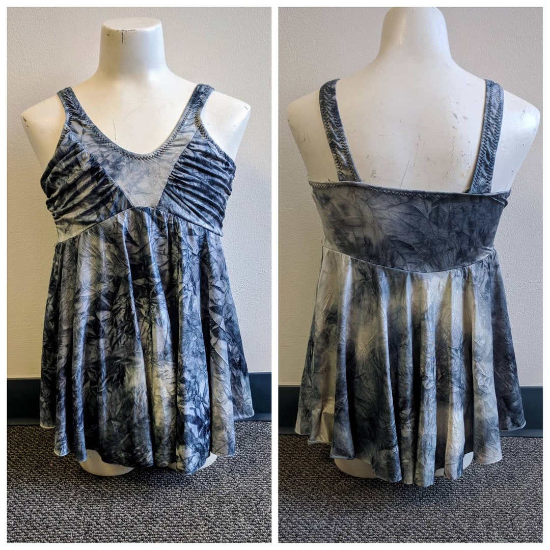 Vintage Dance Costume, Vintage Silver Grey Dance Costume, Grey Lycra ...