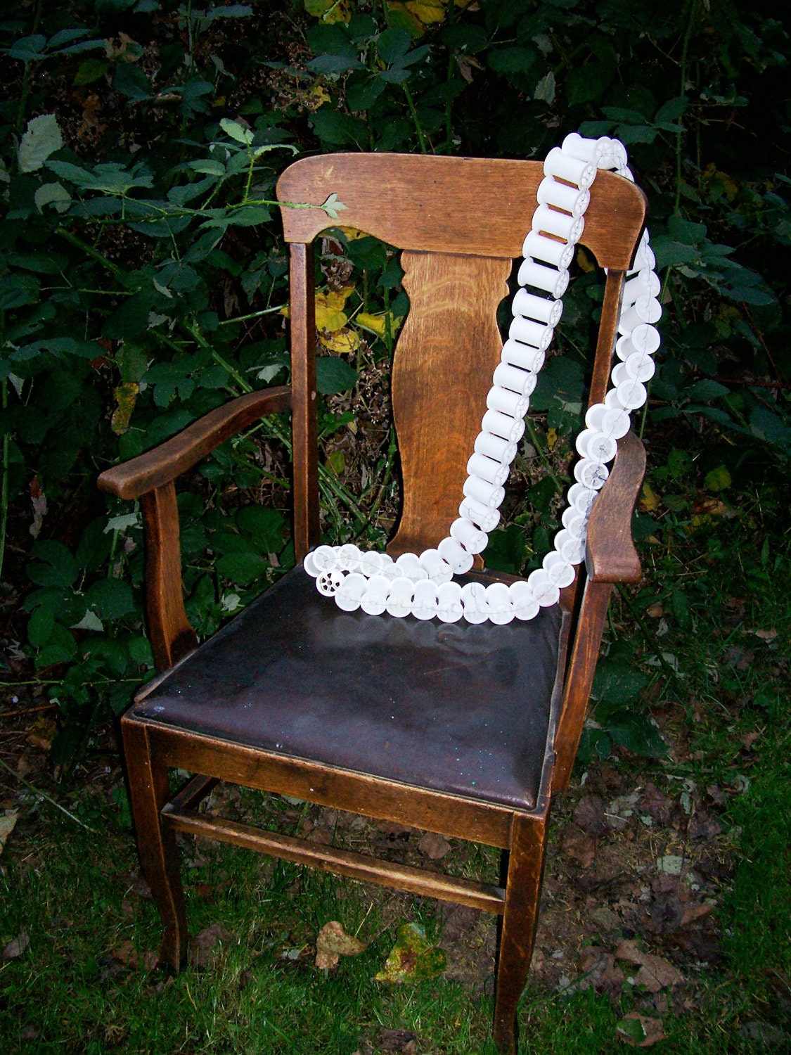 Upcycled Steampunk Clothing, Thread Spool Bandolier, Mad Hatter Costume ...