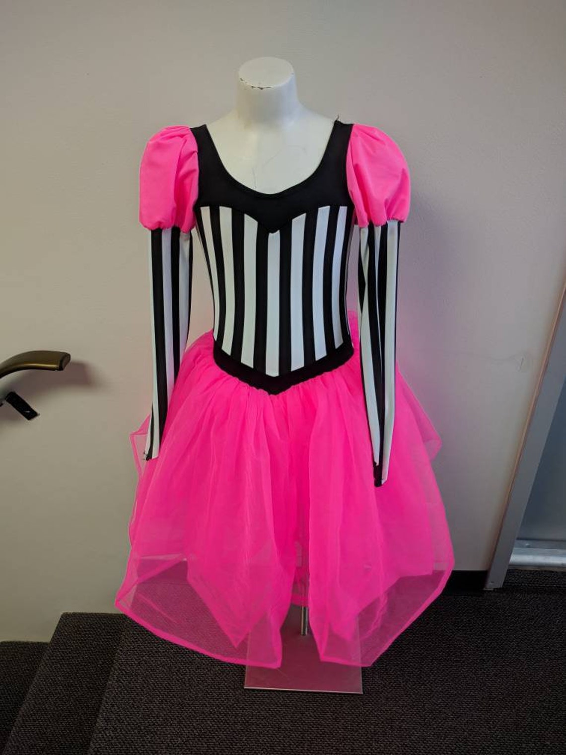 Vintage Dance Costume Vintage Neon Pink Dance Costume with | Etsy