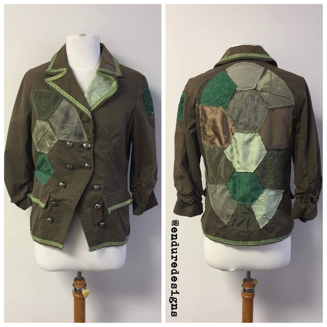 Upcycled Clothing, Green Tortoise Jacket, Tortoise and the Hare ...