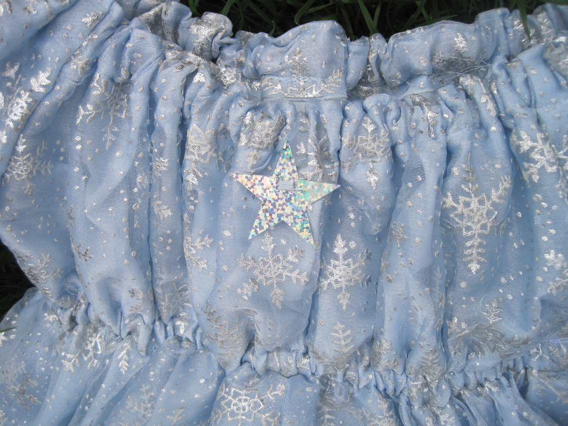Upcycled Steampunk Clothing, SNOW FAIRY Dress (ice Blue Chiffon With ...
