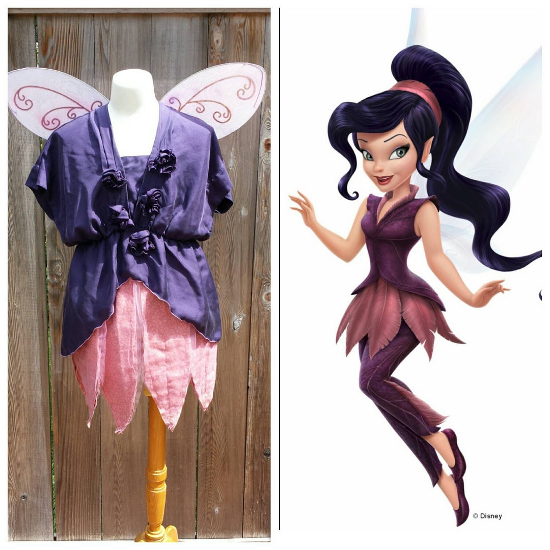 Upcycled Peter Pan Costume, Vidia Fast Flying Fairy Costume (purple ...