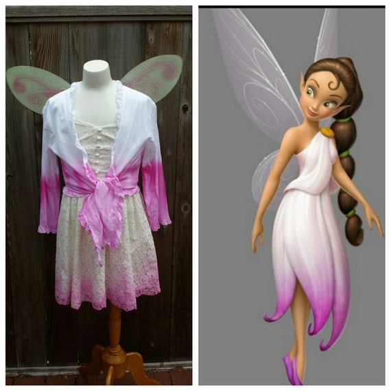 Upcycled Peter Pan Costume Lyria Fairy Costume pink and - Etsy