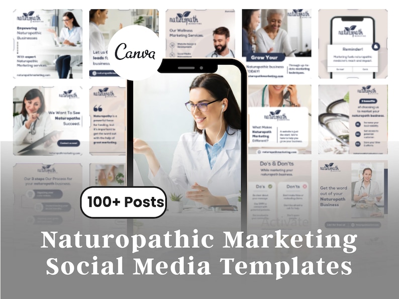 Naturopath Nutritionist Canva Instagram Templates, Gut Health Hormone ...