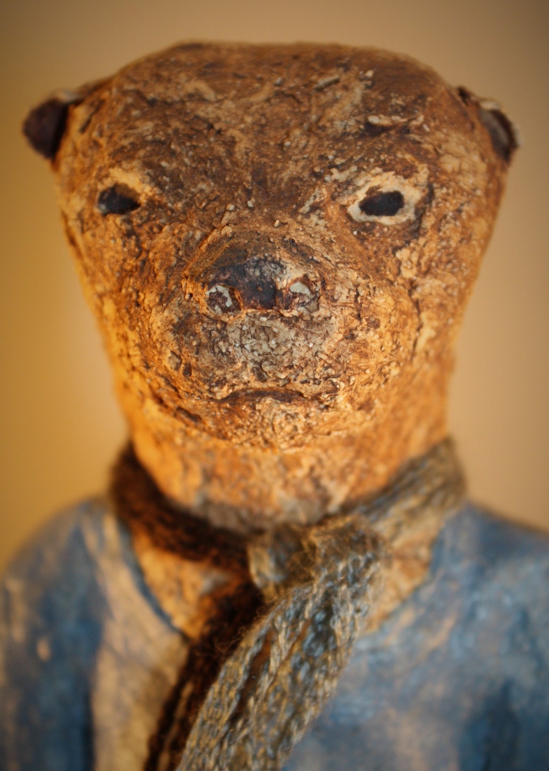 Original Ceramic Porcelain Paper Clay Otter on Driftwood Plinth ...