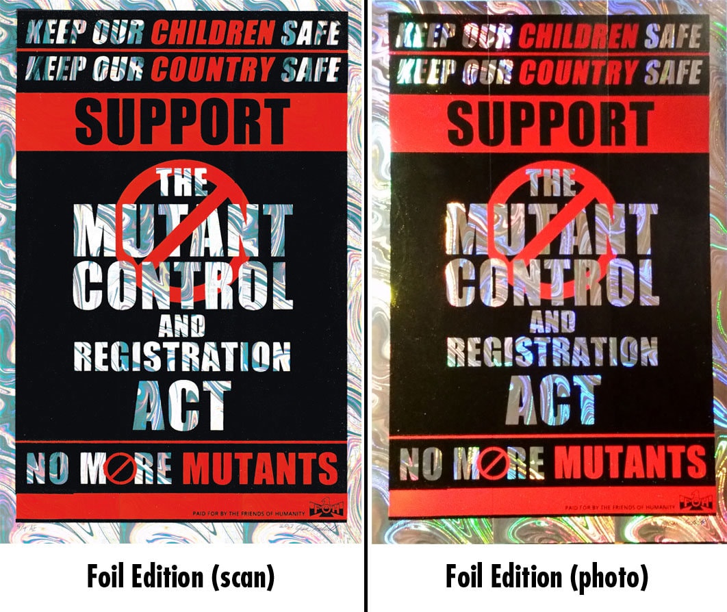 X-men Mutant Registration Propaganda Poster Handpulled - Etsy UK