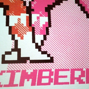 Power Rangers 8-bit Pixel Hand-pulled Silkscreen Print - Etsy