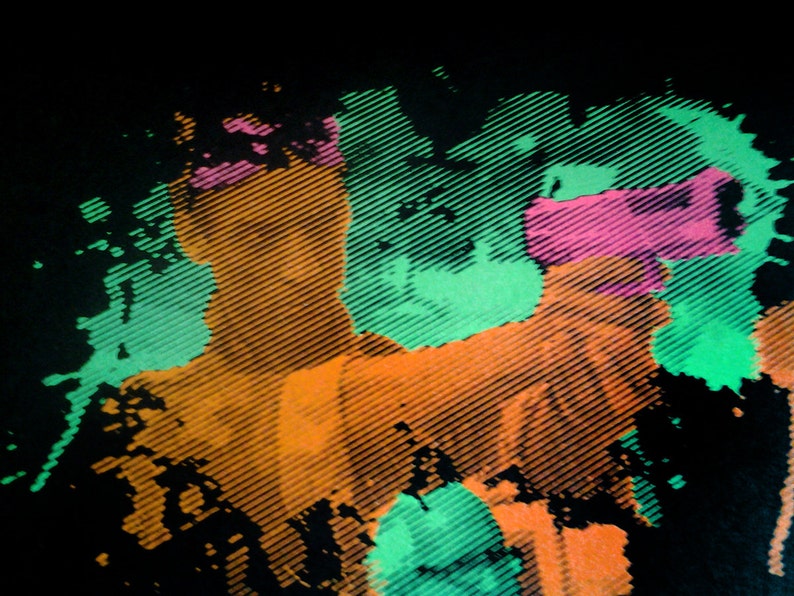 Community Paintball Neon Hand-pulled Silkscreen Print - Etsy