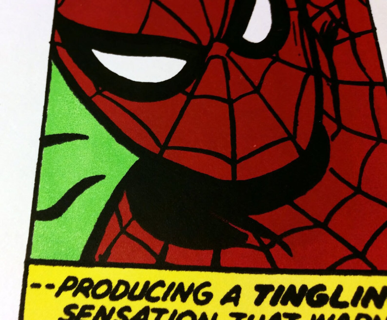 Spider-man Neon Glow-in-the-dark Handpulled Silkscreen Print - Etsy