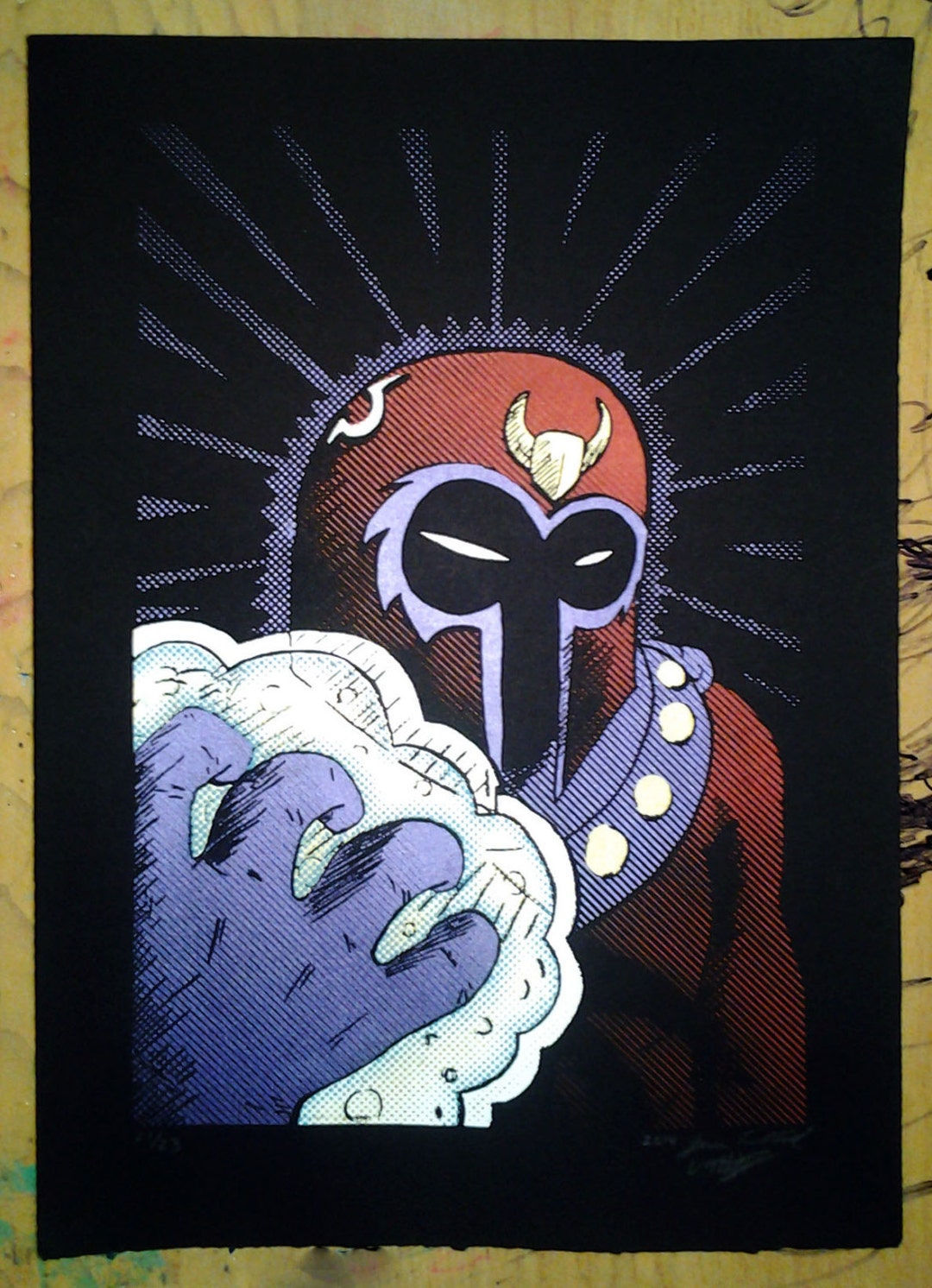 X-men Magneto Hand-pulled Silkscreen Print - Etsy